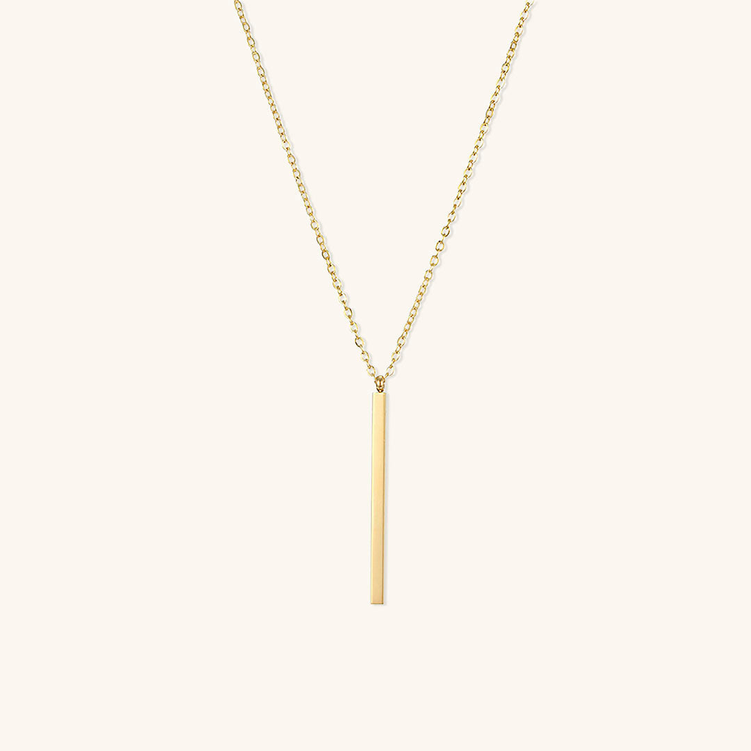 Allison Gold Bar Necklace – Qamar Jewelry